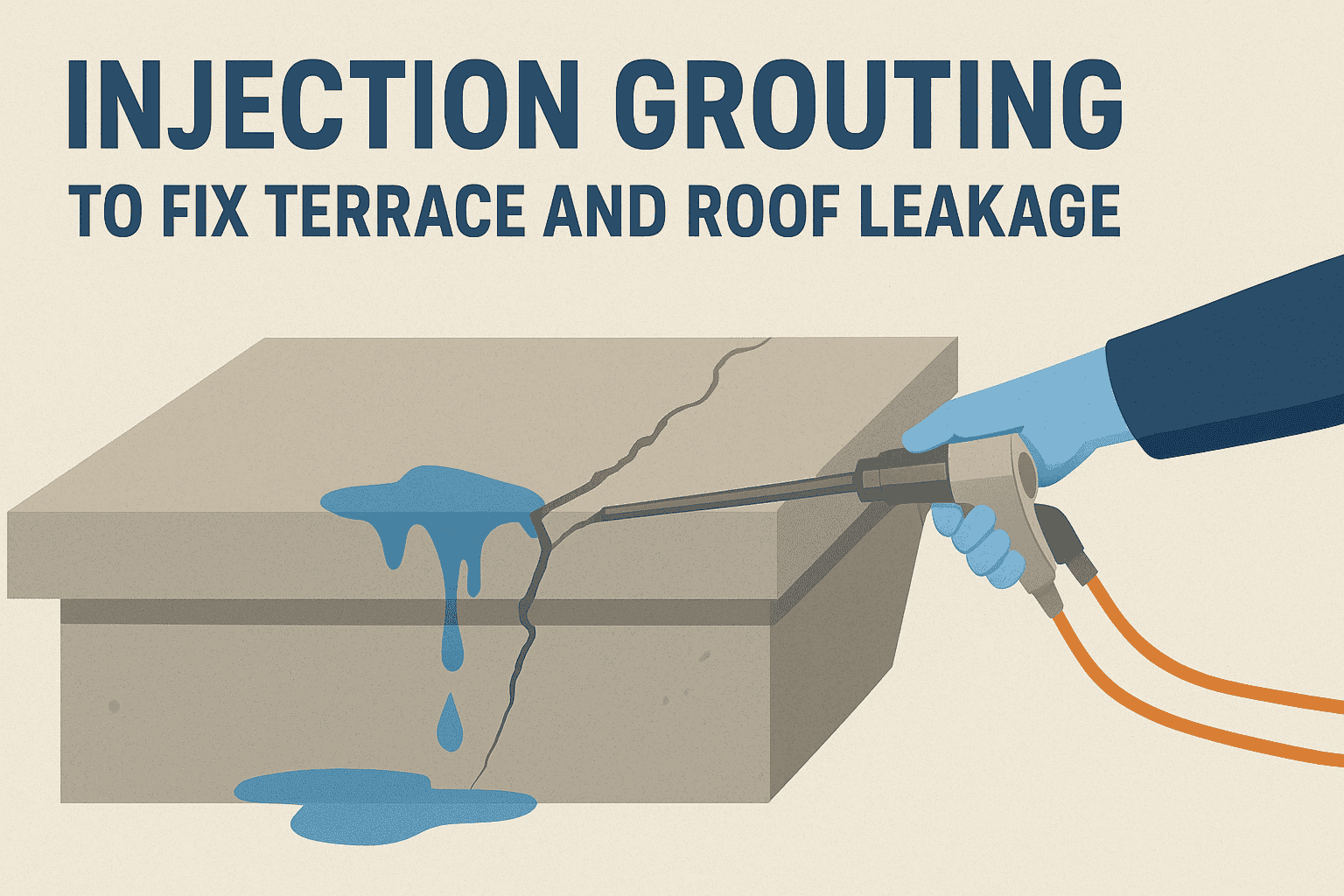 How Injection Grouting Works for Terrace and Roof Leakages? - Hallmark ...